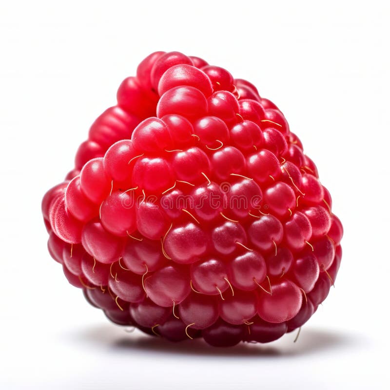 Exploring Raspberry: Full, Single, and Section View on White Background ...