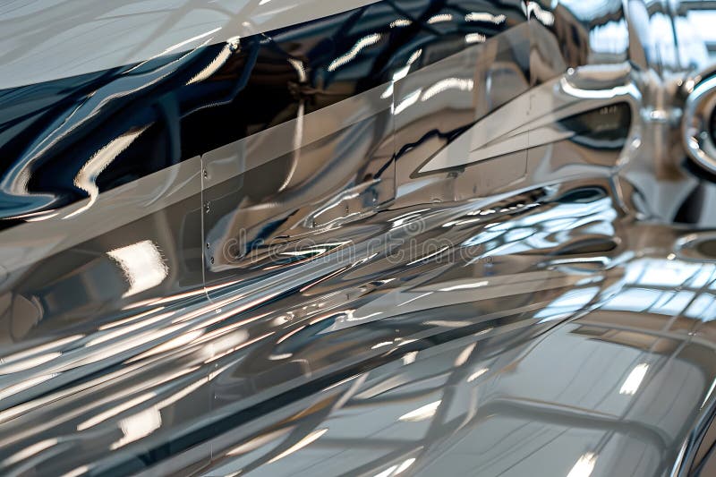 Exploring the Reflective Surfaces of a Sleek, Modern Vehicle S Body, a ...