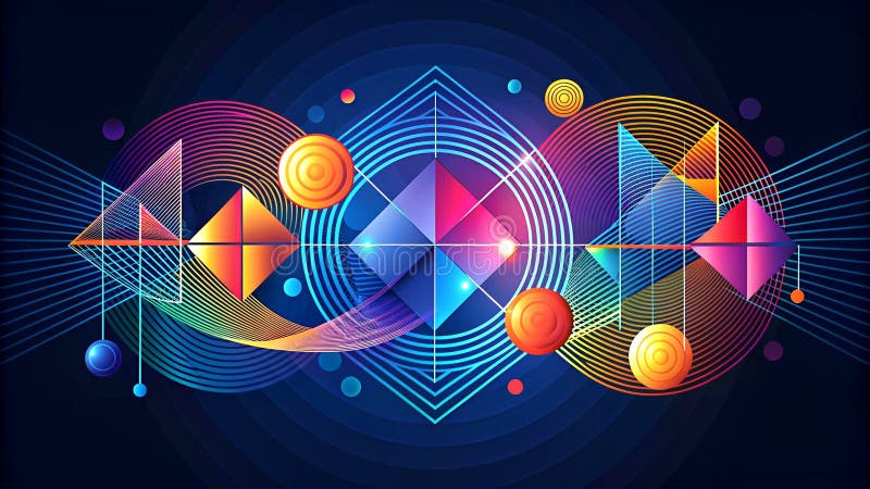 Exploring the Rhythm of Geometry: an Abstract Composition of Shapes and ...