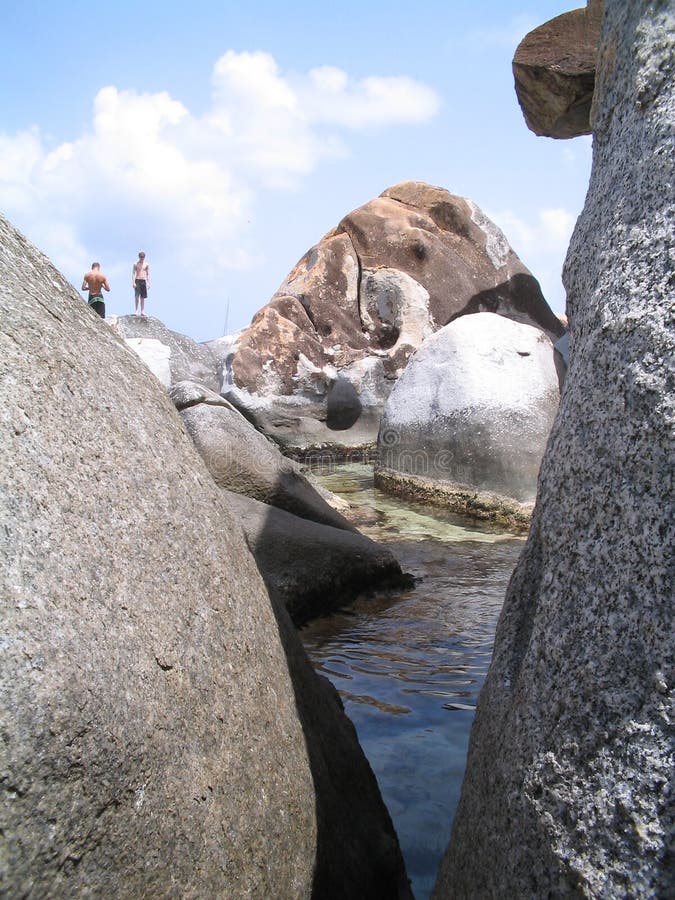 Exploring the Rocks stock photo. Image of baths, large - 860806