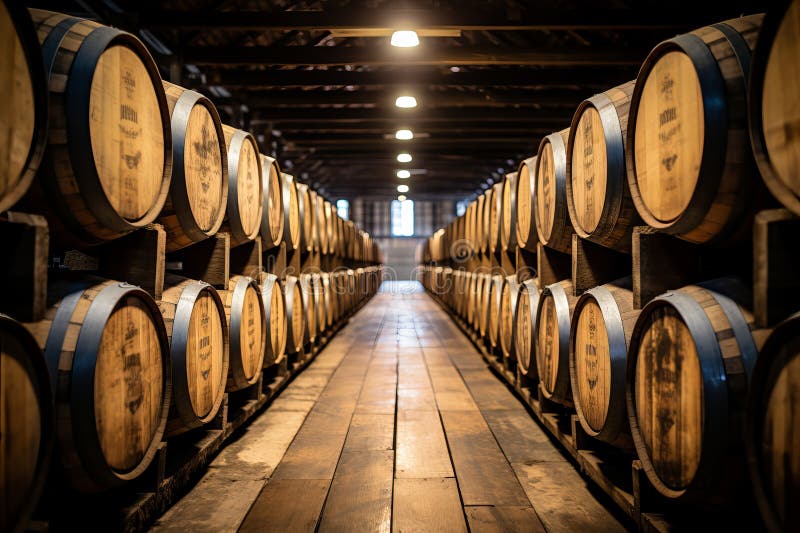 Exploring the Rustic Charm of an Old Distillery Filled with Aging ...