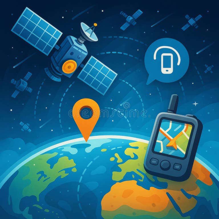 Exploring Satellite Technology and Its Impact on Global Communication and Navigation Stock Photo ...