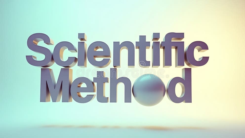 Exploring Scientific Methods Via Typography in Soft Lighting Stock ...