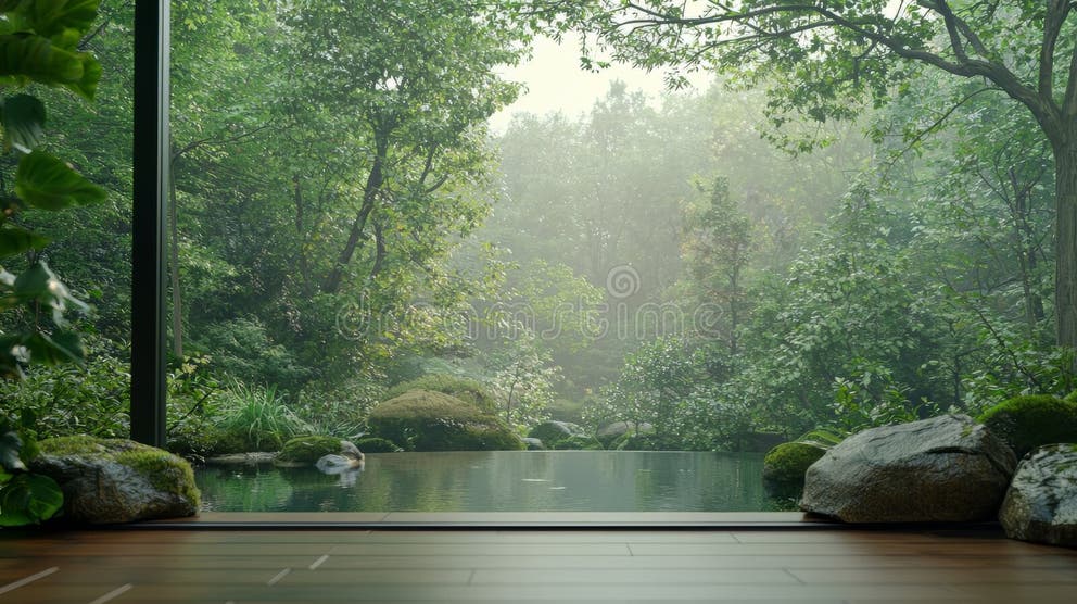 Exploring Serenity through Technology: a Tranquil Window View of a River for Mental Wellness ...
