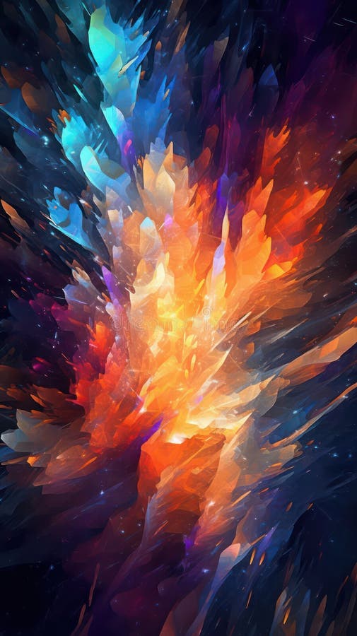 Exploring Space and Dimension with Abstract Floating Shapes. Stock ...