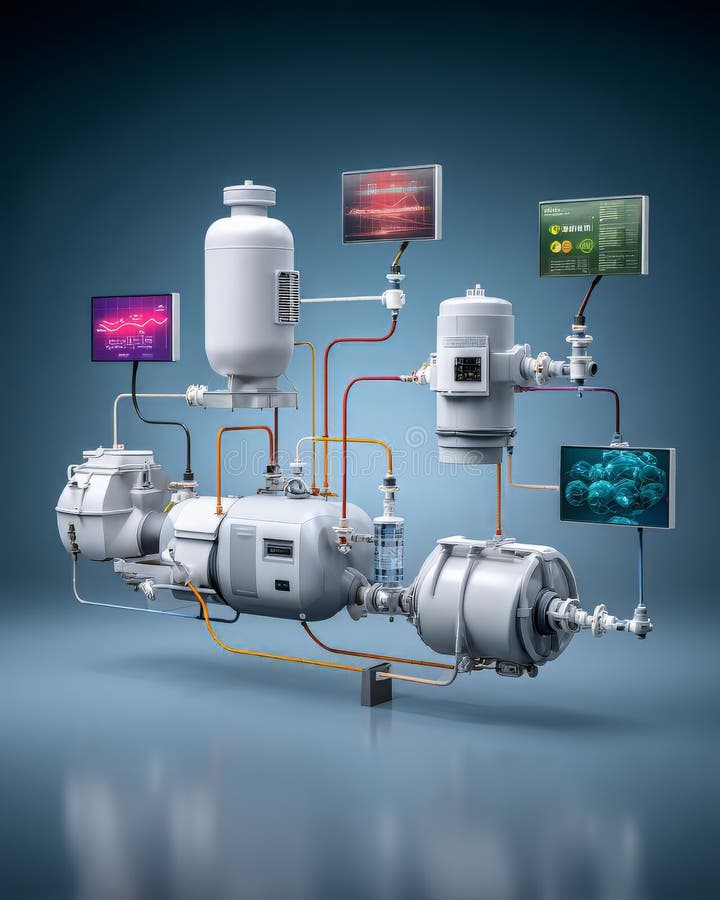 Life Support Systems Space Exploration Technology Stock Illustrations ...
