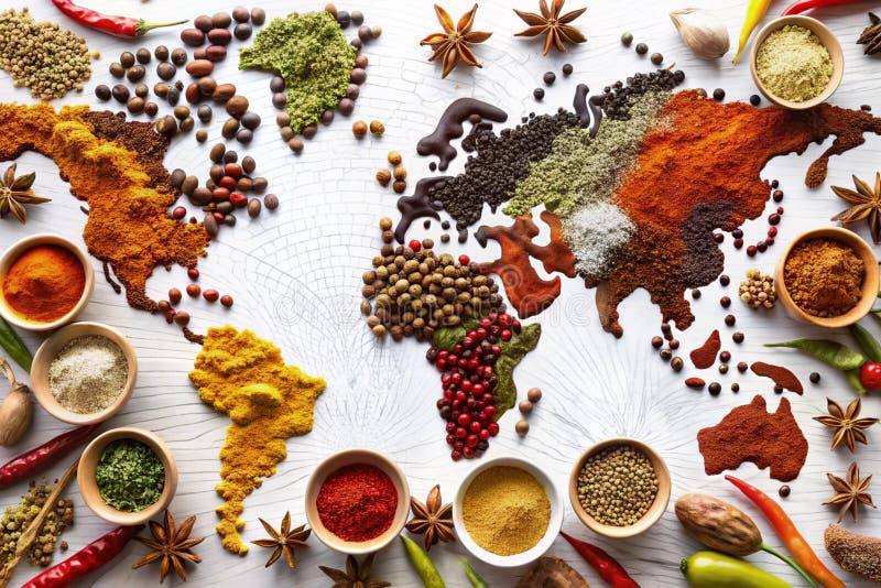 Exploring the Spice Route stock illustration. Illustration of route ...