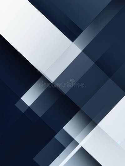Exploring Structured Geometric Design with Angular Shapes in Navy Blue ...