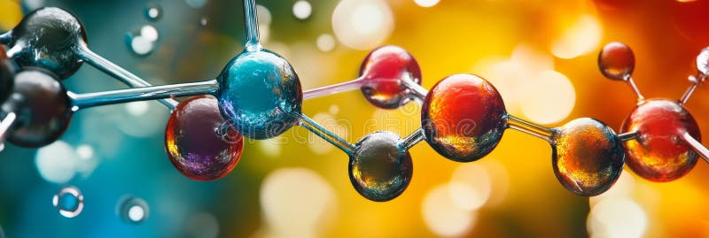 Exploring and Studying Biochemistry in Mixed Media Stock Illustration ...