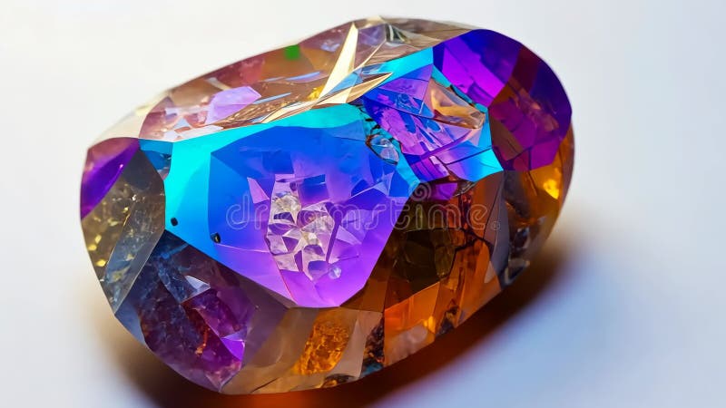 Exploring the Stunning Colors and Patterns in a Natural Opal Specimen ...