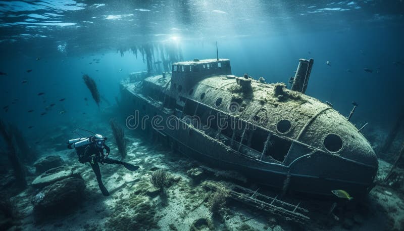 Exploring the Sunken Industrial Ship, a Wreck Diving Adventure Below ...
