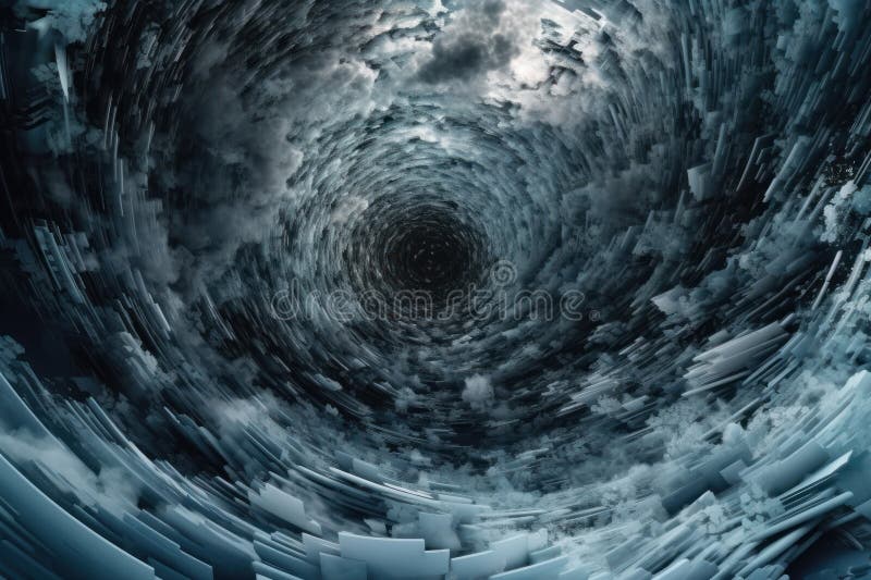 Swirling Cloud Vortex: Futuristic Lab Visualization in 8k Hyper-Detail ...