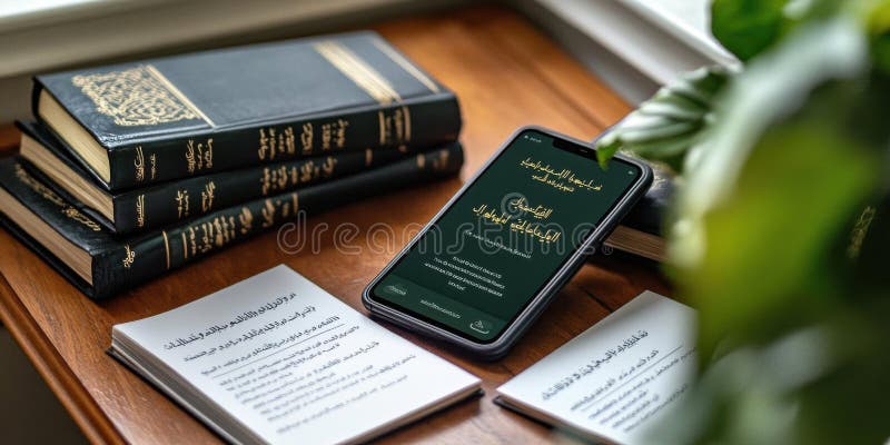 Exploring Texts with Modern Device and Classic Literary Works Stock ...