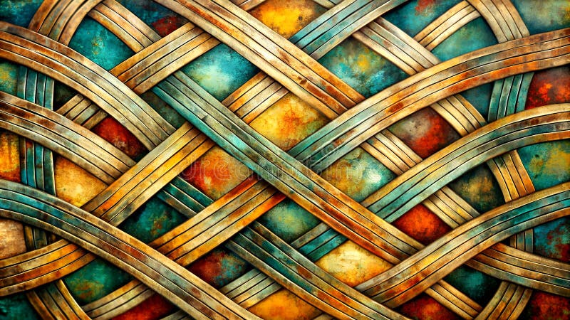 Exploring Texture: an Abstract Canvas of Interwoven Lines and Patterns ...