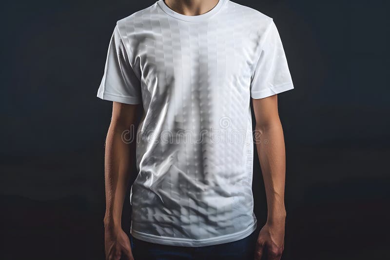 Exploring the Texture and Design of a Plain White T-Shirt, a Detailed ...