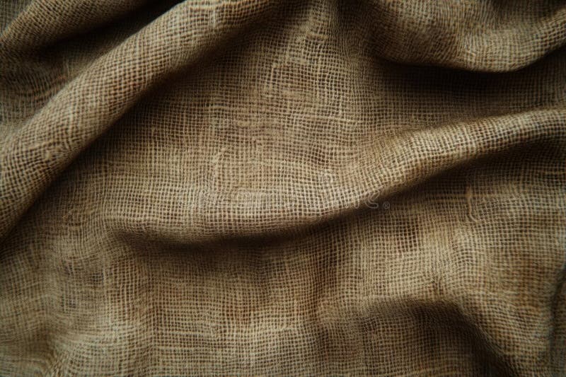 Exploring the Texture and Drape of Brown Burlap Fabric, a Detailed Look ...