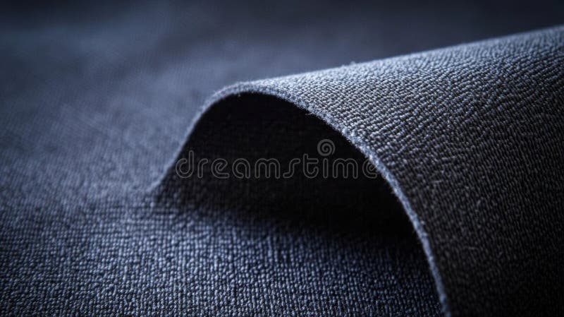 Exploring Textured Fabrics, a Close Look at Dark, Woven Material Stock ...