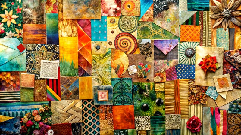 Exploring Textures: a Multi-Layered Abstract Collage Machine-created ...
