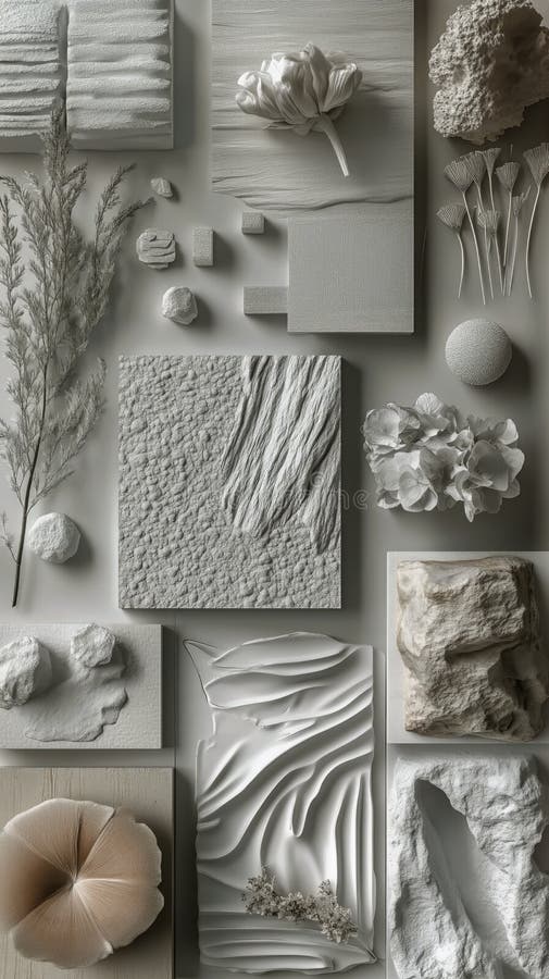 Exploring Textures Patterns Monochromatic Arrangement Natural Materials Artistic Elements Stock ...