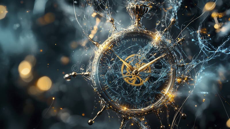Exploring Time in Motion a Captivating Clockwork Universe Digital Realm ...