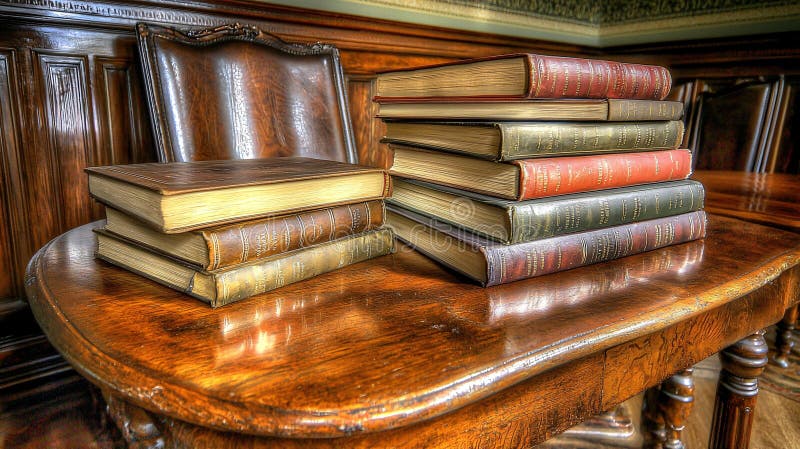 Exploring the Timeless Beauty of Classic Literature a Stack of Books on ...