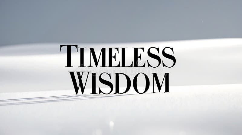 Exploring Timeless Wisdom through Impactful Typography on a Soft ...