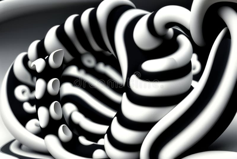 Exploring Topaz Abstract Art Patterns in Black and White Stock ...