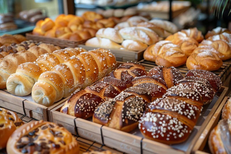 Exploring Unique Fresh, Sweet Bakery Offerings Stock Illustration ...