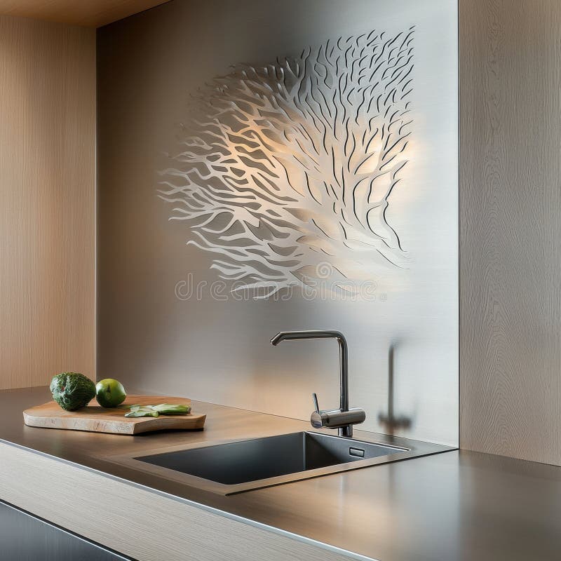 Exploring Unique Kitchen Designs Featuring a Wall Mounted Tree and ...