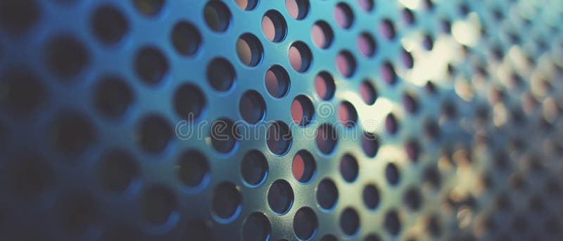 Exploring the Unique Texture of Perforated Aluminum with Vibrant Neon ...