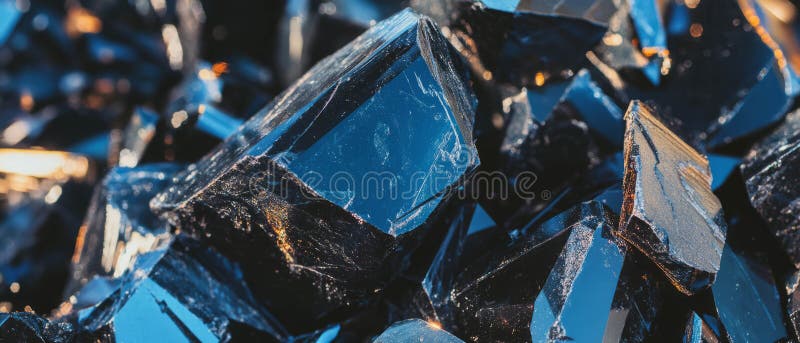 Exploring the Unique Textures and Sharp Edges of Obsidian Crystals ...