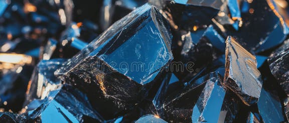 Exploring the Unique Textures and Sharp Edges of Obsidian Crystals ...