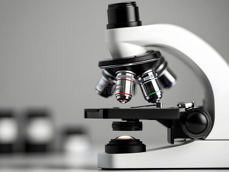 Exploring the Unknown: a Microscope in the World of Science Stock ...