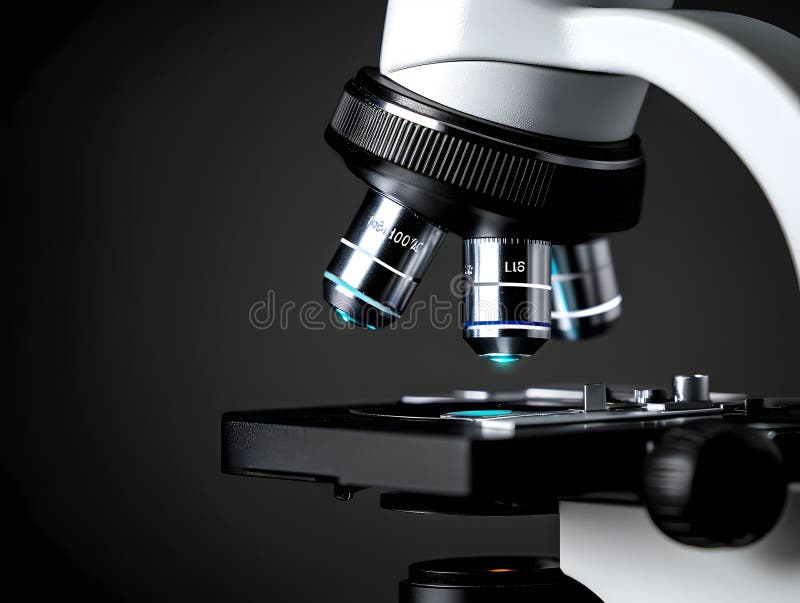 Exploring the Unknown: a Microscope in the World of Science Stock ...