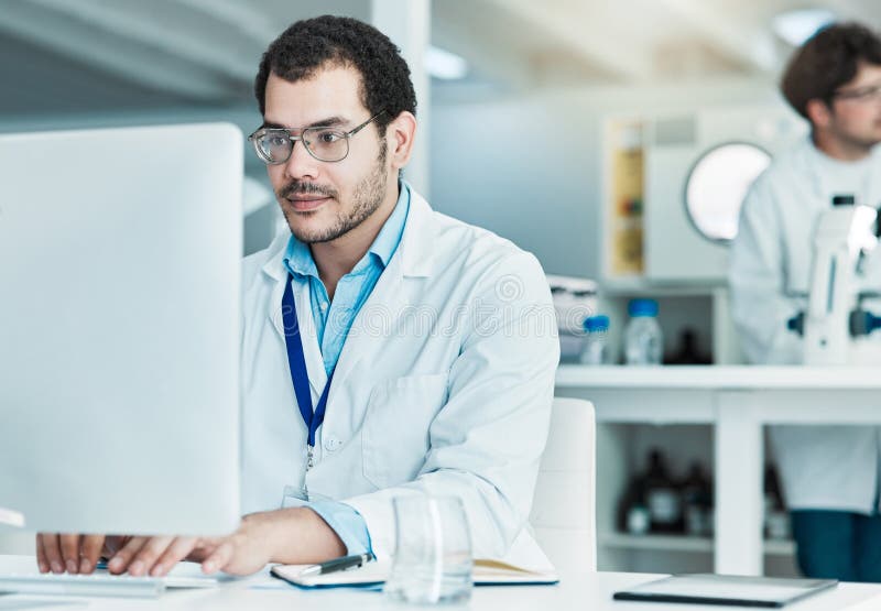 Exploring the Unknown through Science. a Young Scientist Working on a ...