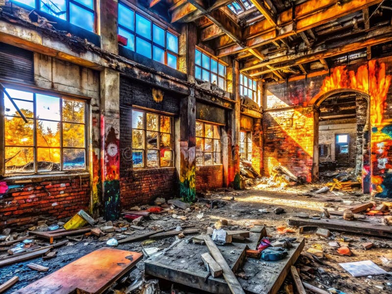 Exploring the Urban Canvas a Journey through Decay Rust and Graffiti in ...