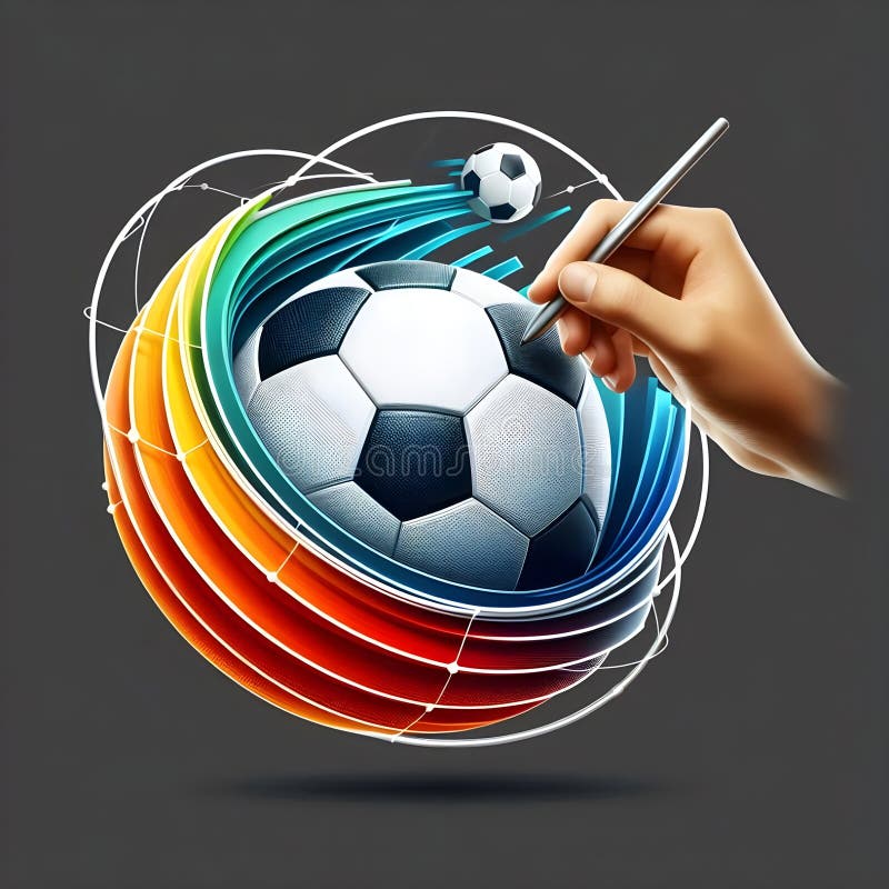 Exploring the Use of Texture in Football Logo Design Stock Illustration ...