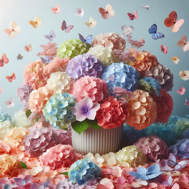 Exploring a Variety of Colored Flowers in a Vase Stock Photo - Image of ...