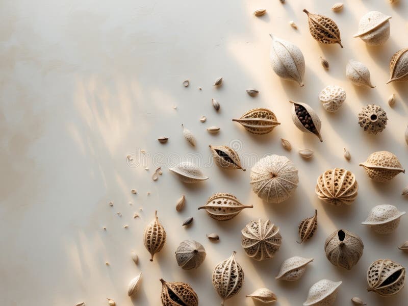 Exploring Various Seed Pod Shapes in Nature Stock Photo - Image of ...