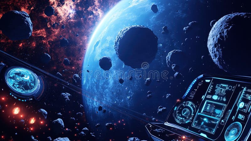 Exploring the Vastness of Space with Asteroids and a Futuristic Control ...