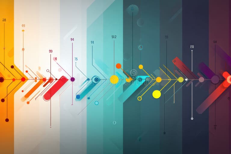 Exploring a Vibrant Abstract Timeline Infographic with Arrows and ...