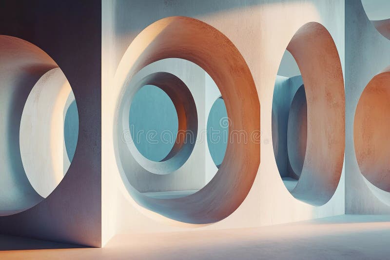 Exploring a Vibrant Collection of Circles and Squares in an Abstract ...