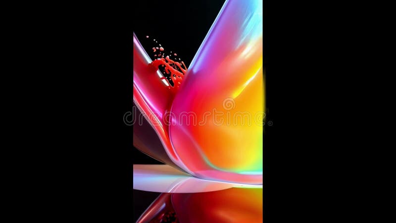 Exploring Vibrant Colors and Reflections in a Creative Art Display at a Local Gallery during a ...