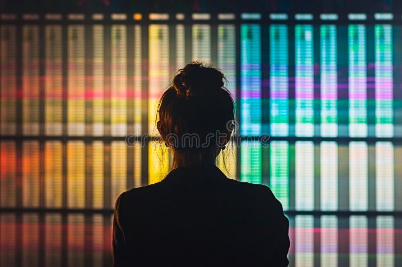 Exploring Vibrant Data Visualizations at Sunset in a Tech Hub ...