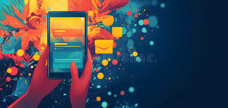 Exploring a Vibrant Digital Marketplace on a Smartphone: a Colorful ...