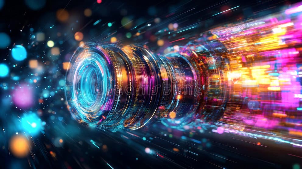 Exploring the Vibrant Energy of Abstract Technology in High-resolution ...