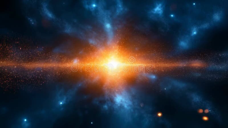 Exploring the Vibrant Energy of a Cosmic Explosion in Space Stock Video ...