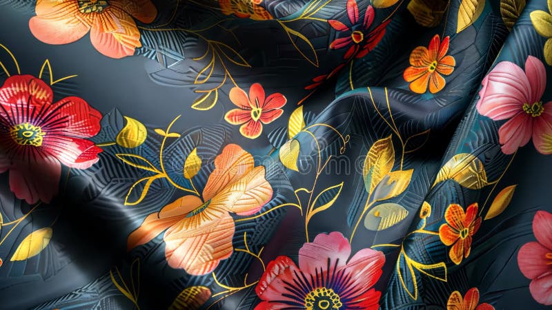 Exploring Vibrant Floral Fabric Designs Showcasing Intricate Patterns ...