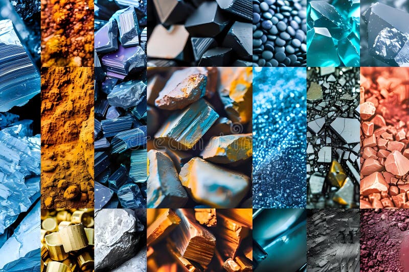 Exploring the Vibrant Hues and Textures of Mineral Crystals: a Close-Up ...