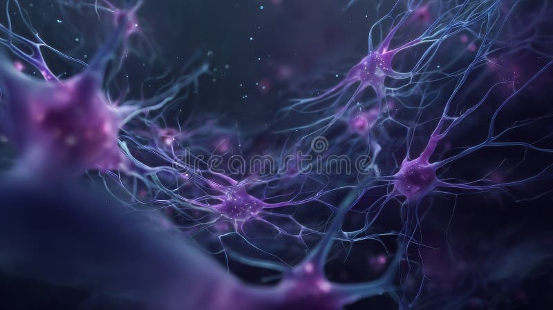 Exploring the Vibrant Interconnections of Purple and Blue Neurons in ...